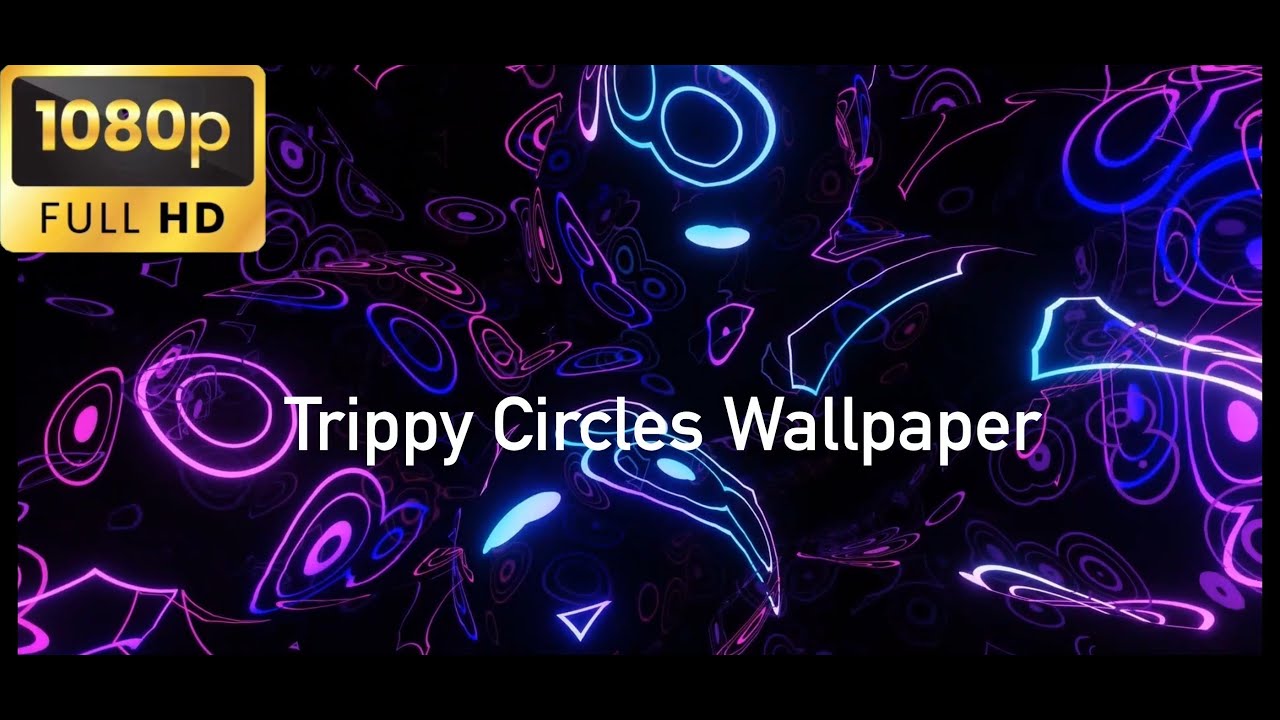 Trippy Circles Background Loop 1080 60fr - YouTube