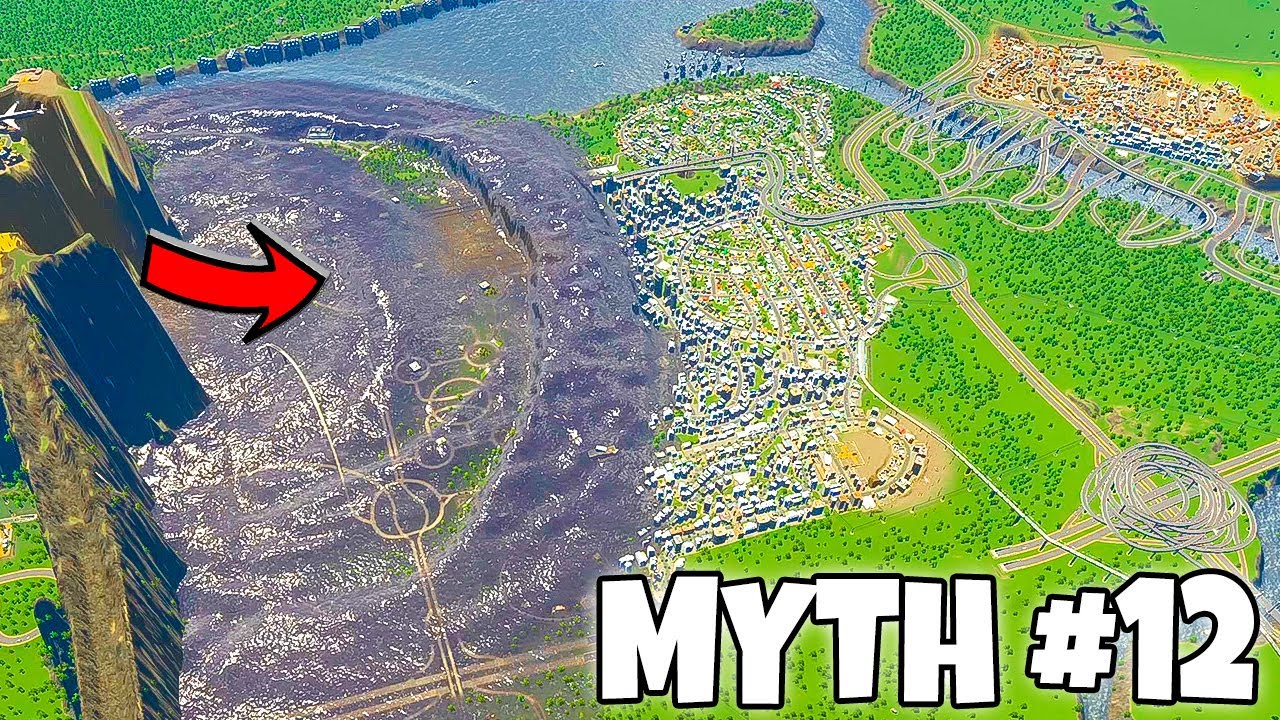 Can a POONAMI destroy an entire city in Cities Skylines? - YouTube