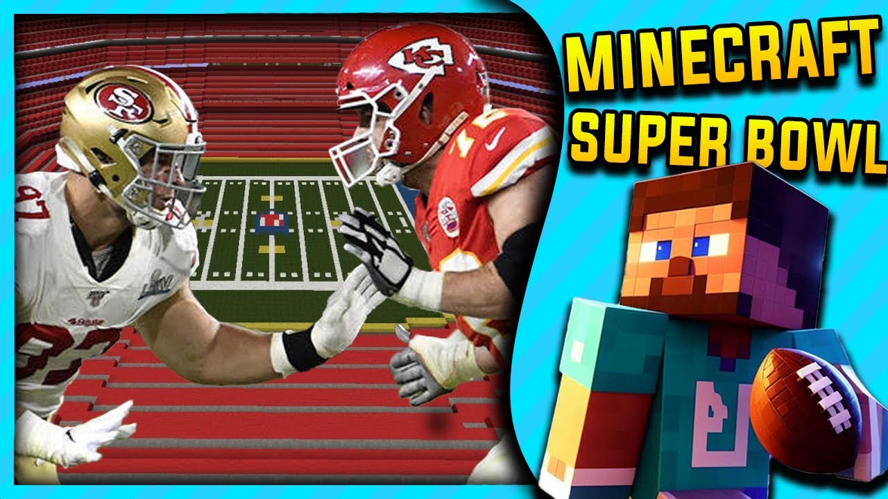 SUPER BOWL PARTY IN MINECRAFT! Come play Football, cheer your team and ...