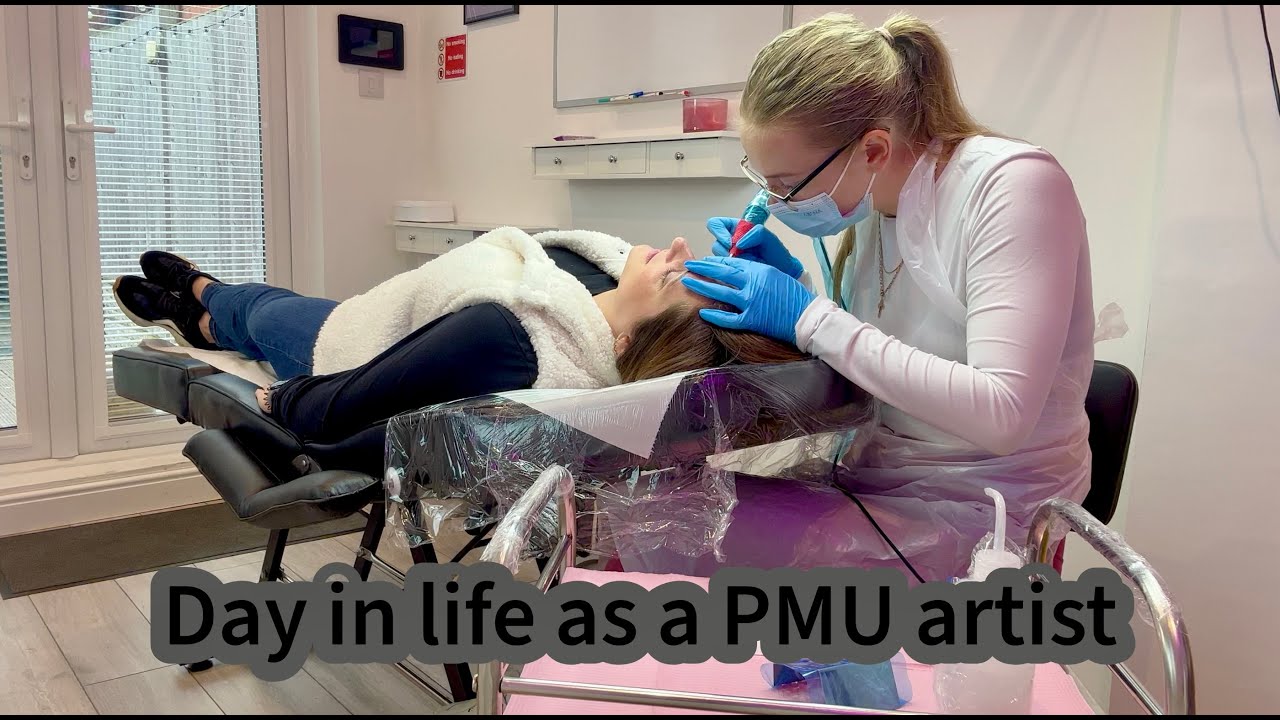 Day in life as pmu artist + Nano brow transformation - YouTube