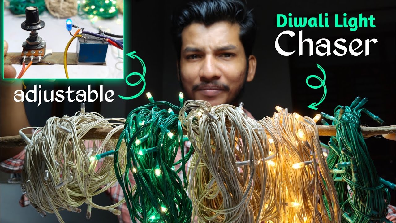Diwali Light chaser - How to make 2 channel chaser using IC 555 - mahaluxami Light chaser - YouTube