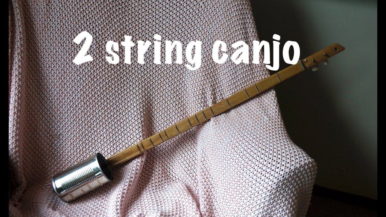 2 String Canjo Build - YouTube
