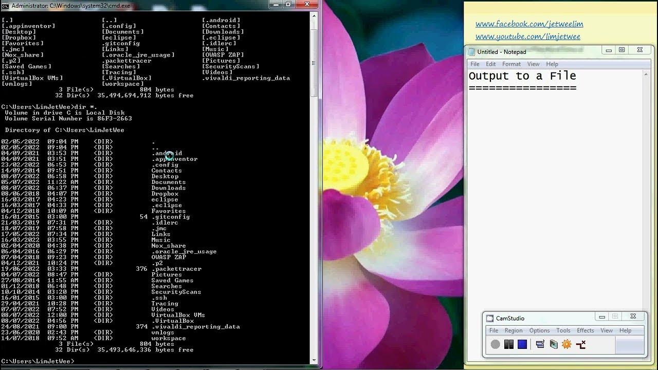 Send Command Output To A Text File - YouTube