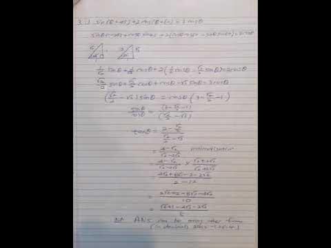 CIE A Maths 9709/32/F/M/19 - YouTube