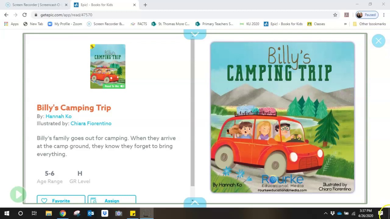 Billy's Camping Trip - YouTube