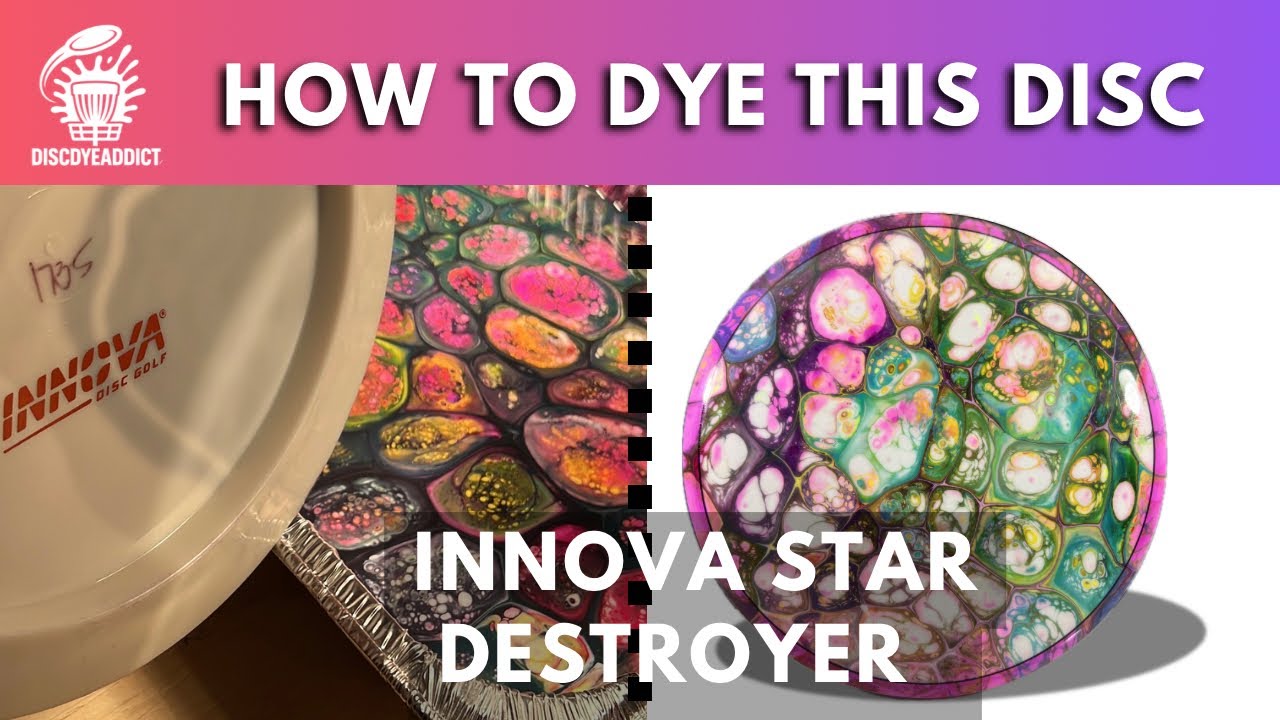 How to dye this disc with Floetrol cells - Innova Destroyer - YouTube