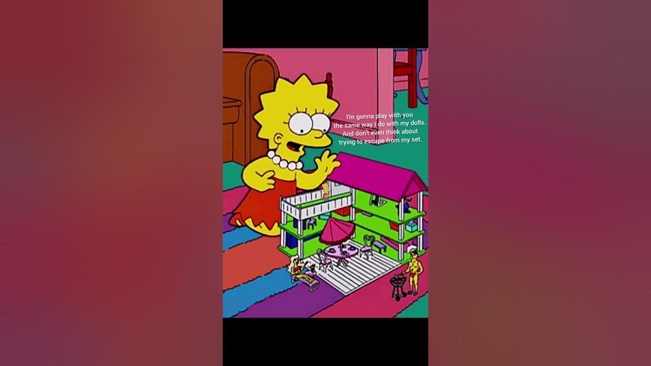Bart In Lisas Dollhouse Bartsimpson Lisasimpson Simpsons