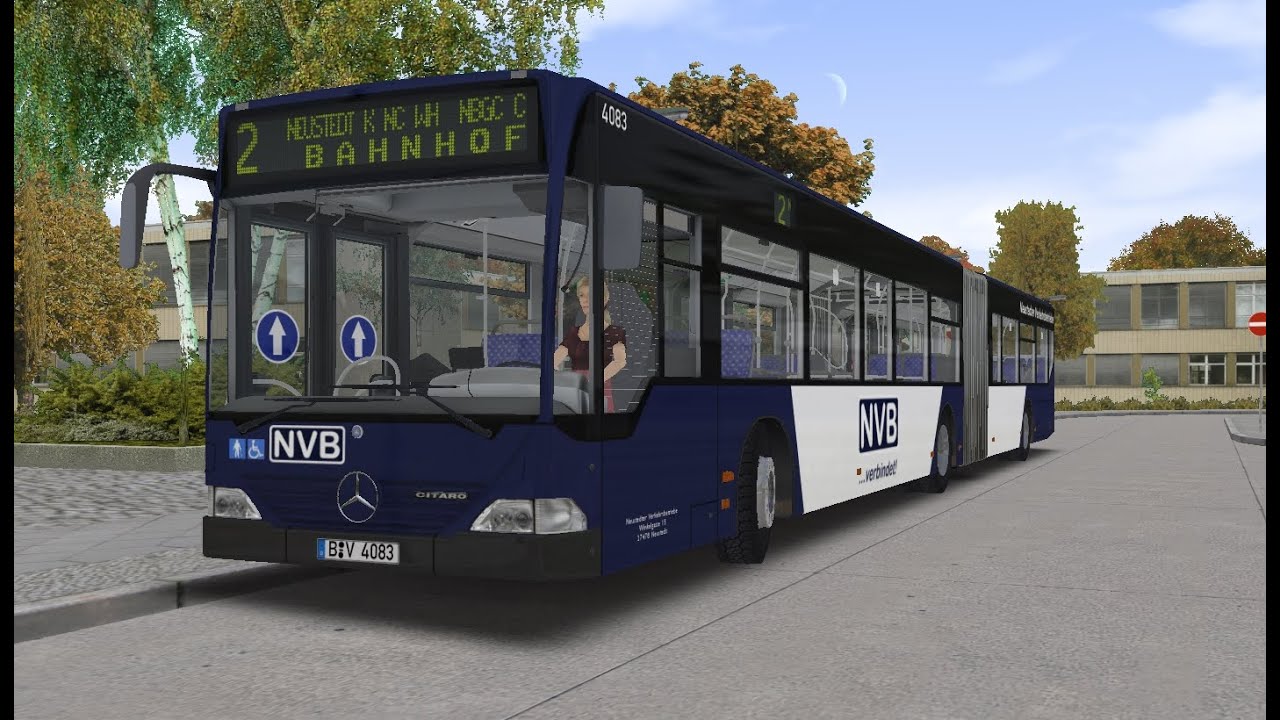 OMSI 2. Map Neustedt, Route 2, Mercedes-Benz O530 Citaro G - YouTube