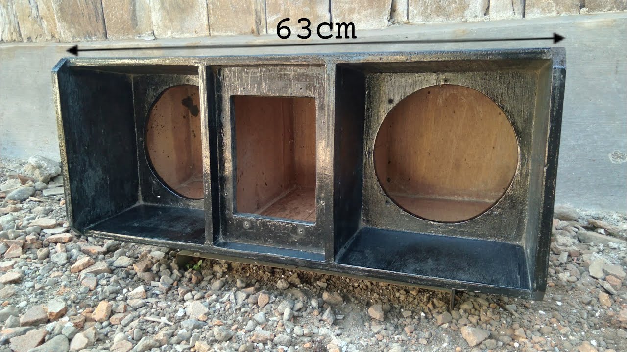 Skema box line array 8 inch double ukuran balap - YouTube