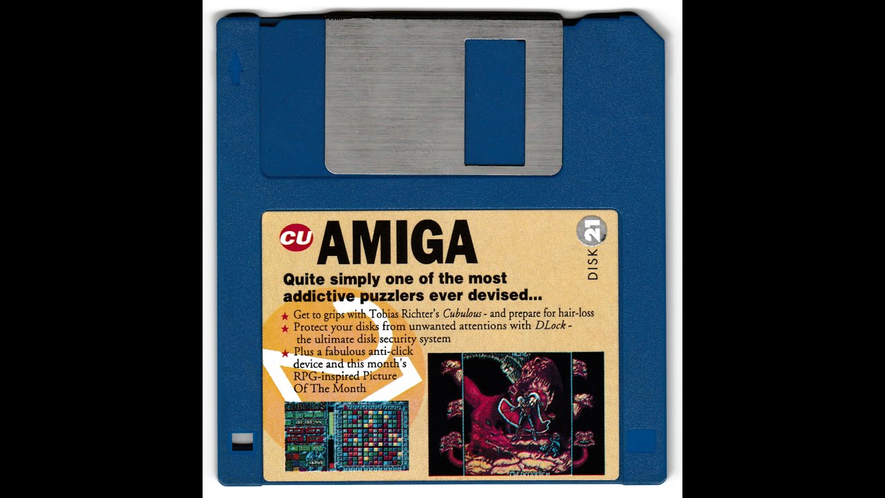 Amiga Floppy Disk Loader CU Amiga Magazine CU Amiga # 021 1991 - YouTube