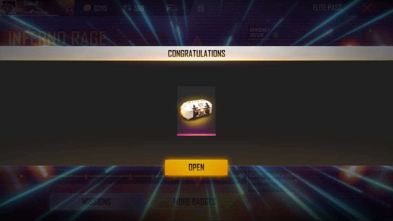 INFERNO RAGE BUDGE 400 CLAIM REWARDS | NEW ELITE PASS CLAIM REWARDS ...