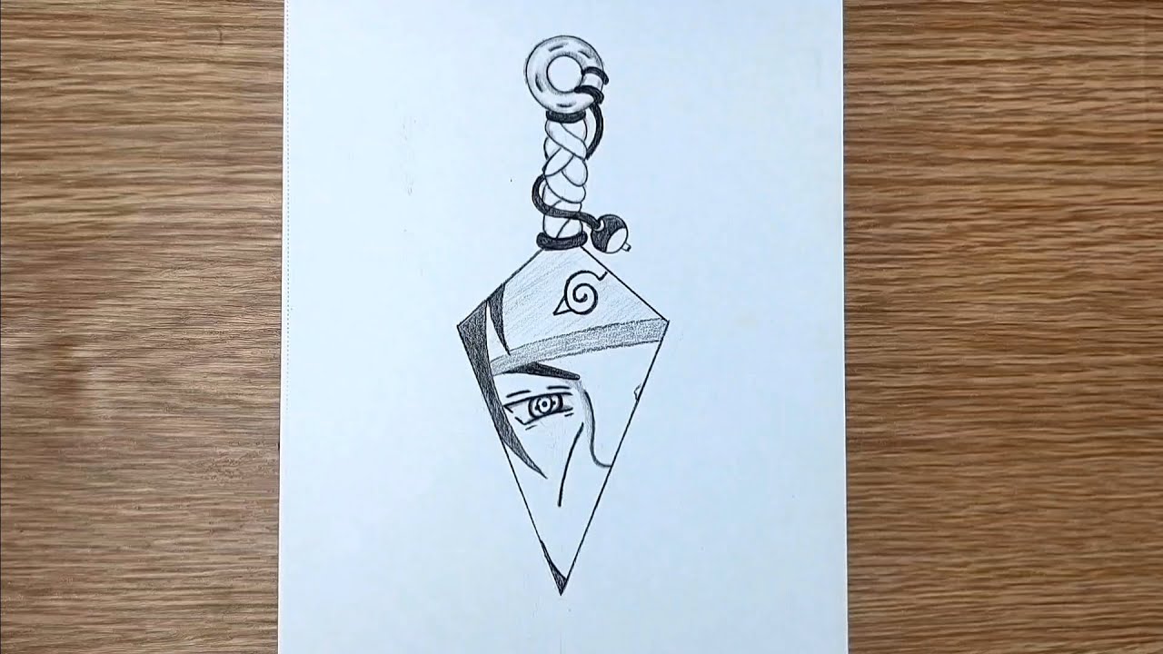 Easy to draw || how to draw kakashi in Kunai || step-by-step🔥🔥 - YouTube