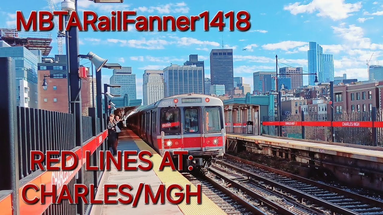 MBTA Red Lines At Charles/MGH | MBTARailFanner1418 - YouTube