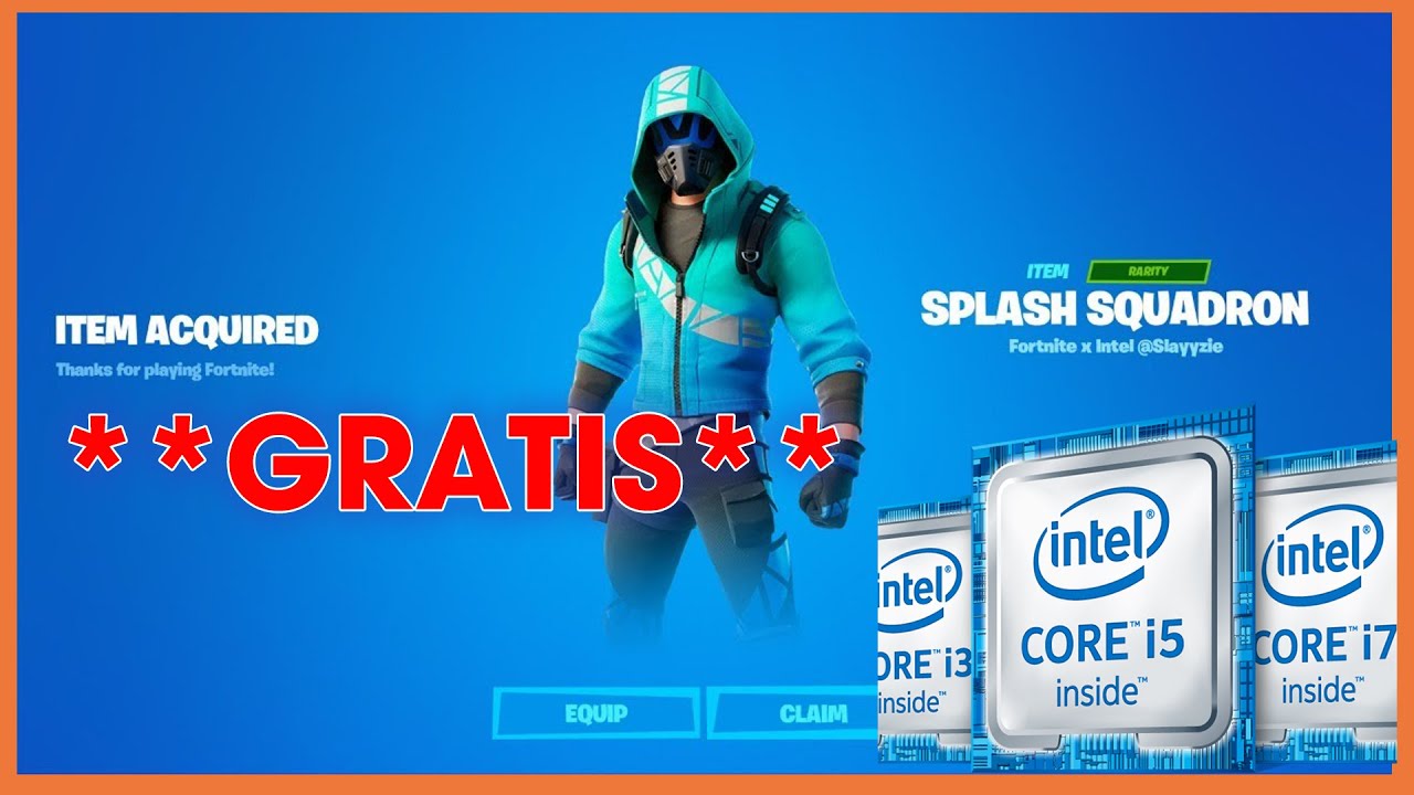 Nueva Skin GRATIS en Fortnite | Como reclamar skin de intel en Fortnite ...