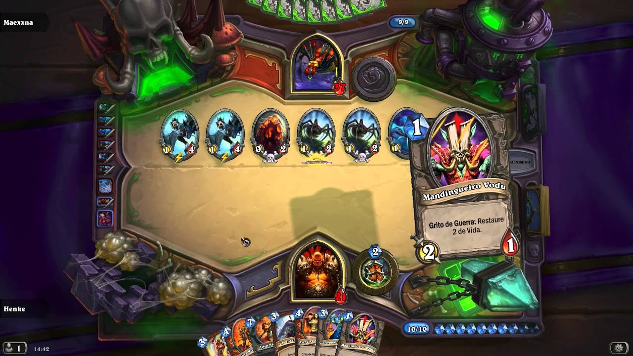 Hearthstone Naxxramas: Maexxna Heroic Mode with 30 hit points / Modo ...