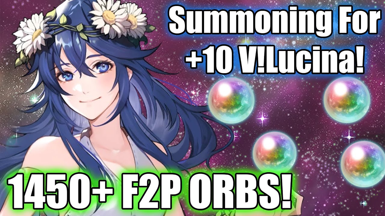 1450+ F2P Orbs! Summoning for +10 Valentine's Lucina! | Fire Emblem ...