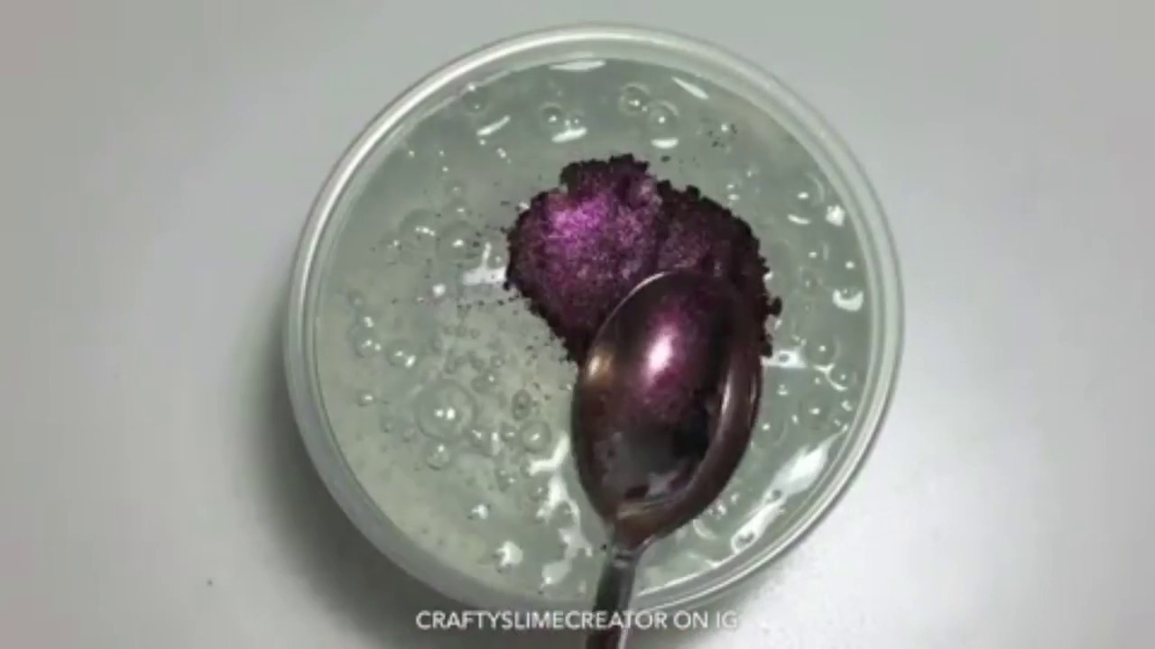 Satisfying ASMR: Pigment Slime #3 - YouTube