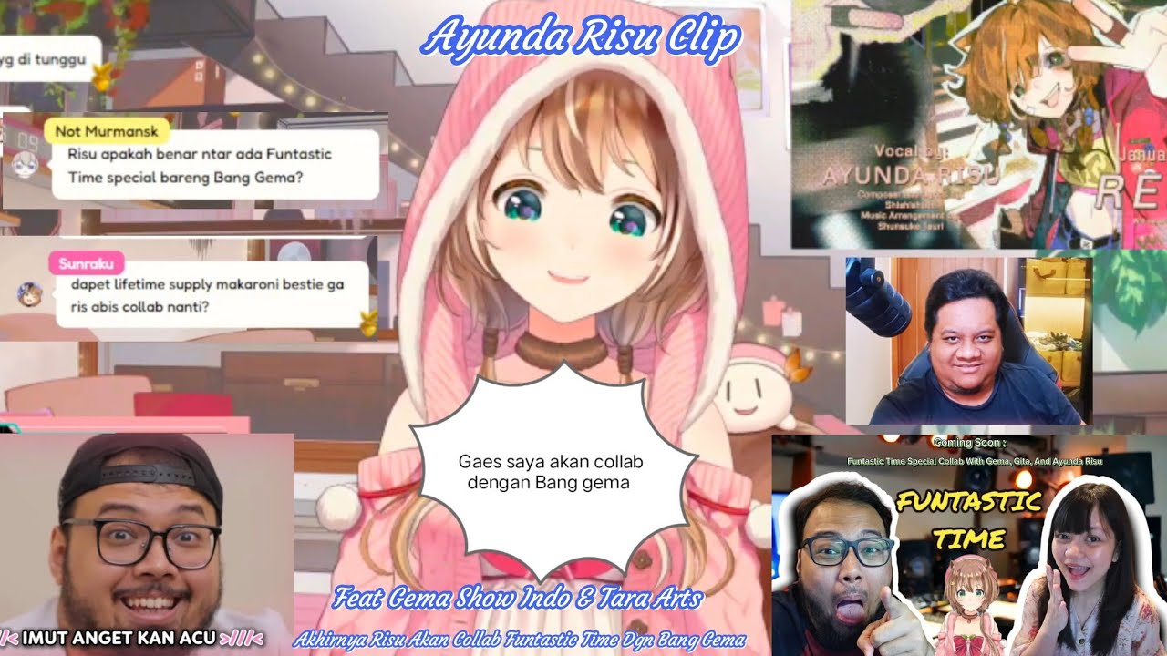 Ayunda Risu Clip : Risu Akan Collab Funtastic Time Dgn Bang Gema (Feat ...