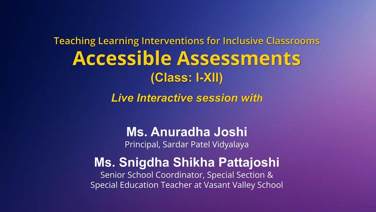 Live Interaction on PMeVIDYA : Teaching Learning Interventions for ...