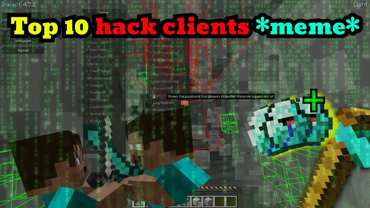 Top 10 hack clients *meme* #shorts - YouTube