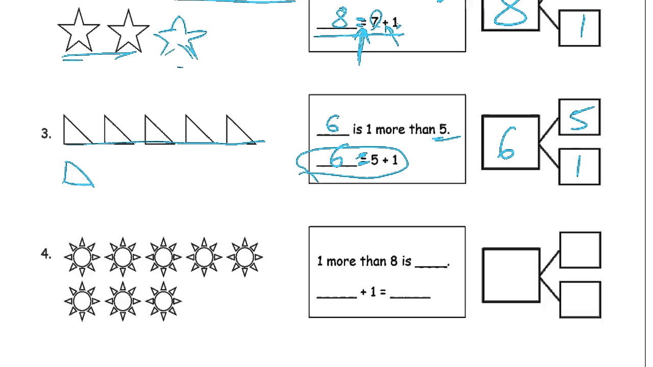 lesson 3 homework module 1 grade 1 - YouTube