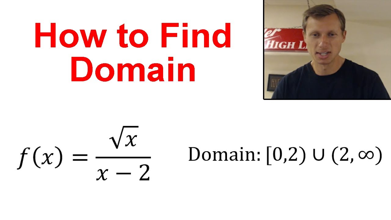 How to Find Domain (Algebra) - YouTube