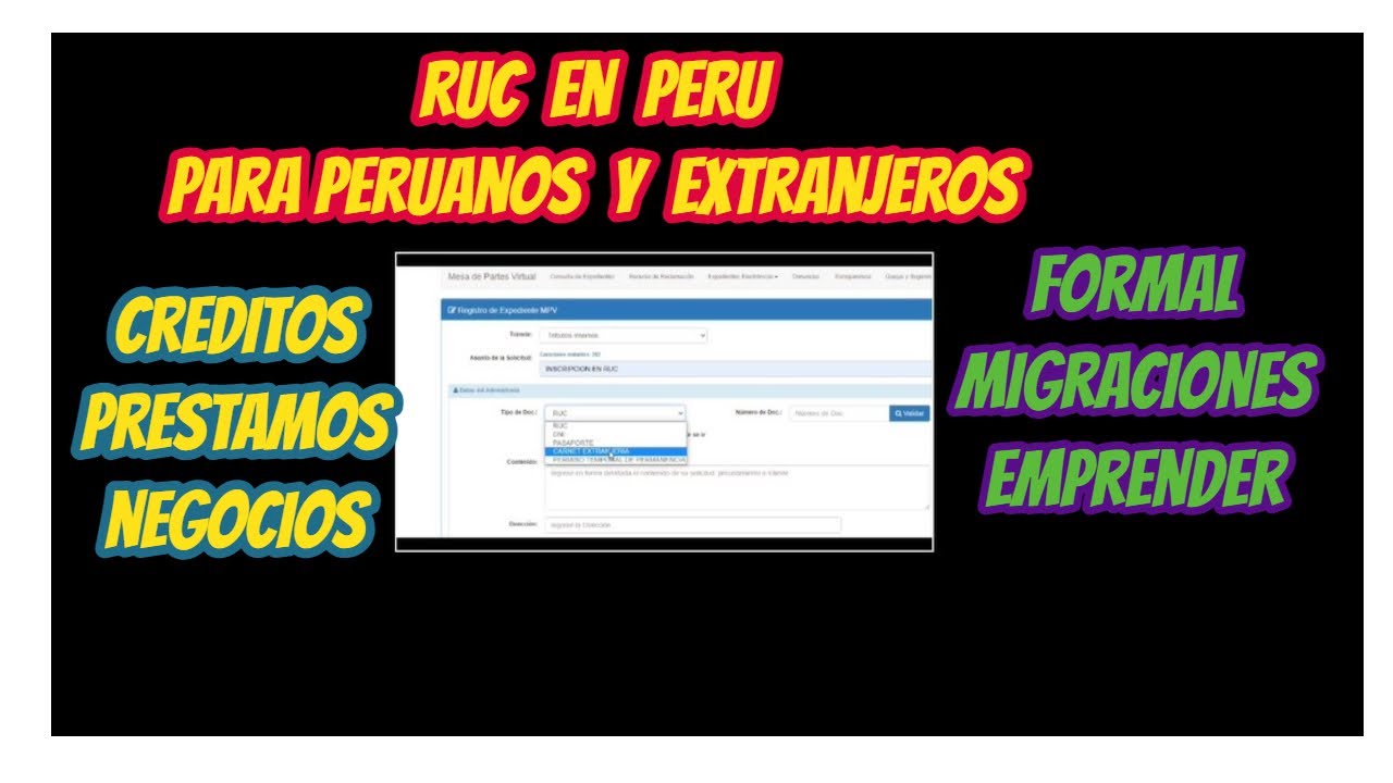 RUC 2023 /Que es el ruc , para que sirve , es para peruanos y ...