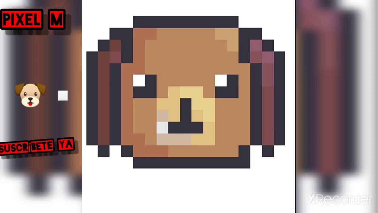 Como dibujar a un perro pixeliado - YouTube
