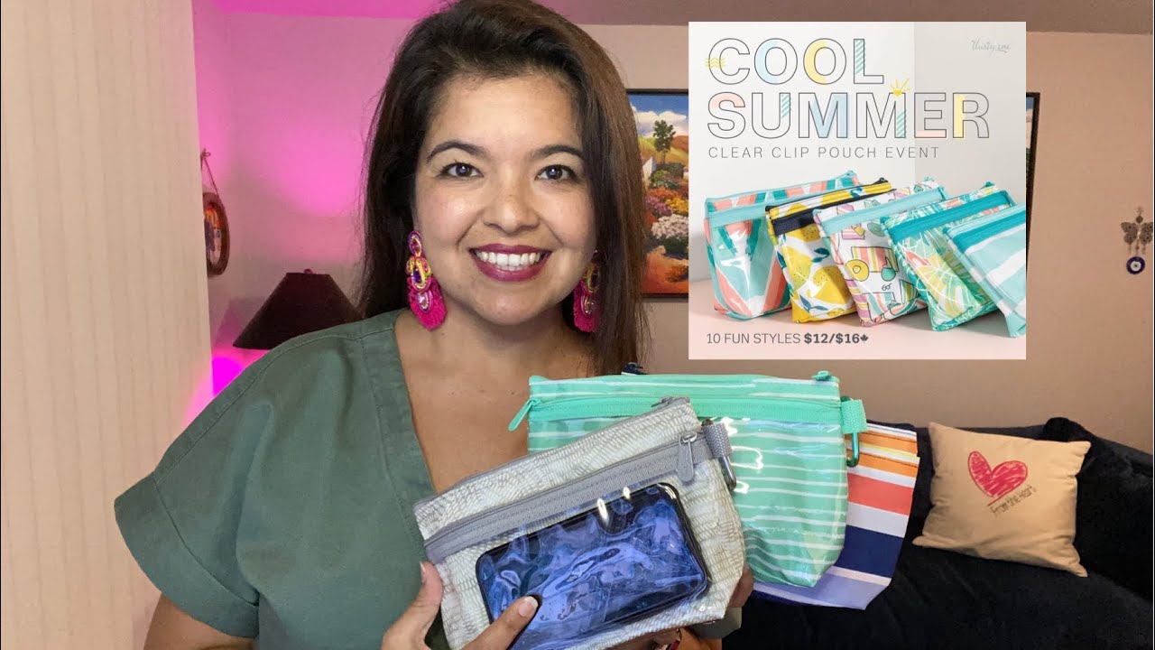 New Patterns! Clear Clip Pouch Is BACK | Thirty One | MJs Purses - YouTube