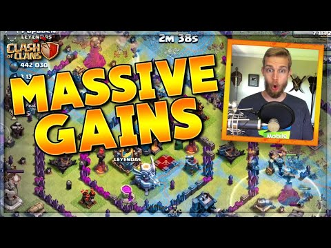 MASSIVE GAINS! LEVEL 30 WARDEN on TH12 Let's Play - YouTube