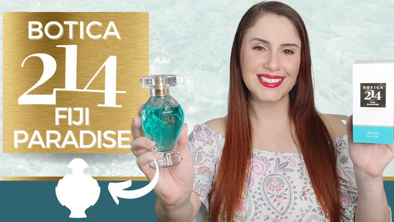 NOVO BOTICA 214 FIJI PARADISE EAU DE PARFUM FEMININO FLORAL REFRESCANTE ...