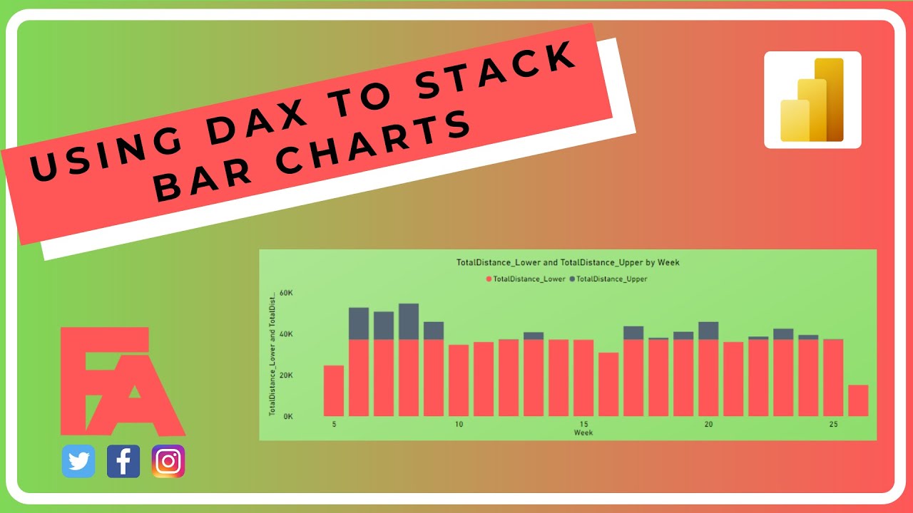 Using DAX to Stack Bar Charts in Power Bi - YouTube