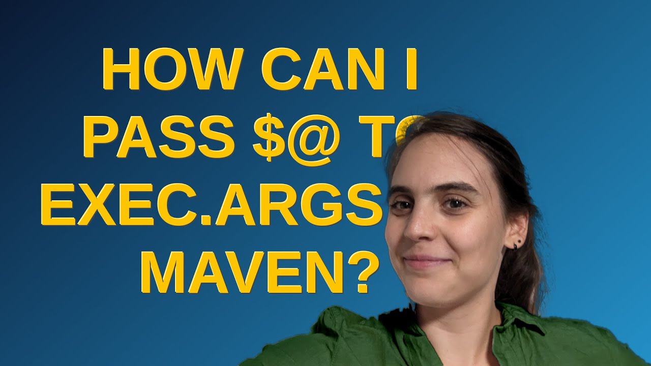Unix: How can I pass $@ to exec.args of Maven? - YouTube