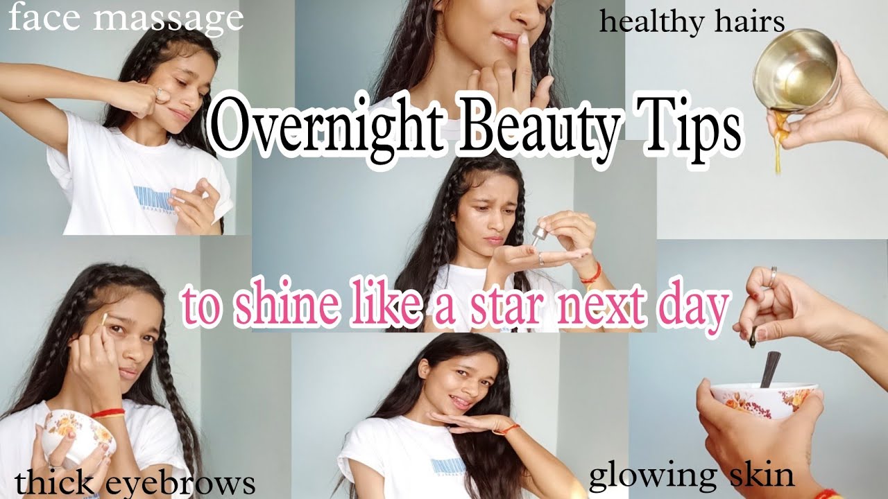 Overnight Beauty Tips for better skin and hairs💜/ to shine like a "star ...
