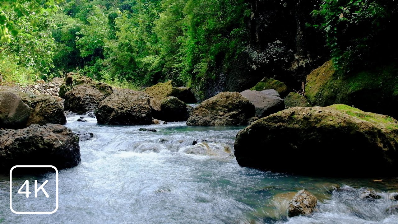 Running Water Soft Relaxation Sounds – A Tranquil Flow Moves Slowly ...