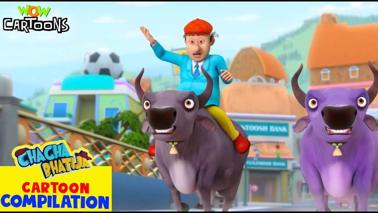 Chacha Ki Bull Ride | Chacha Bhatija Cartoon Compilation 12 | Season 02 ...