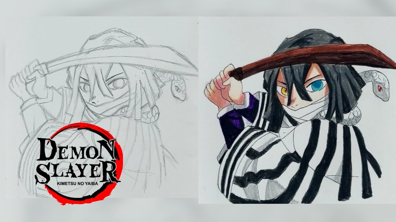How to draw Iguro Obanai with ease! | Demon Slayer - YouTube