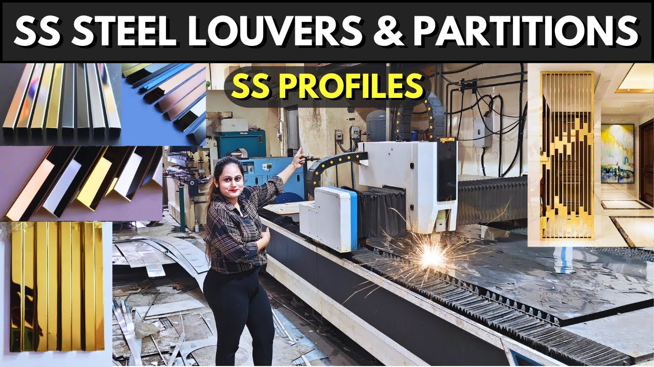 Stainless Steel Louvers and PVD SS Profiles Factory in Delhi & | Cnc ...