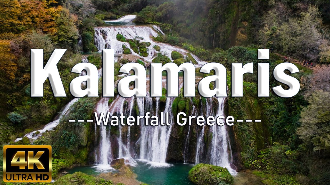See the scenery of Kalamaris Waterfall - Beautiful relaxing movies to ...