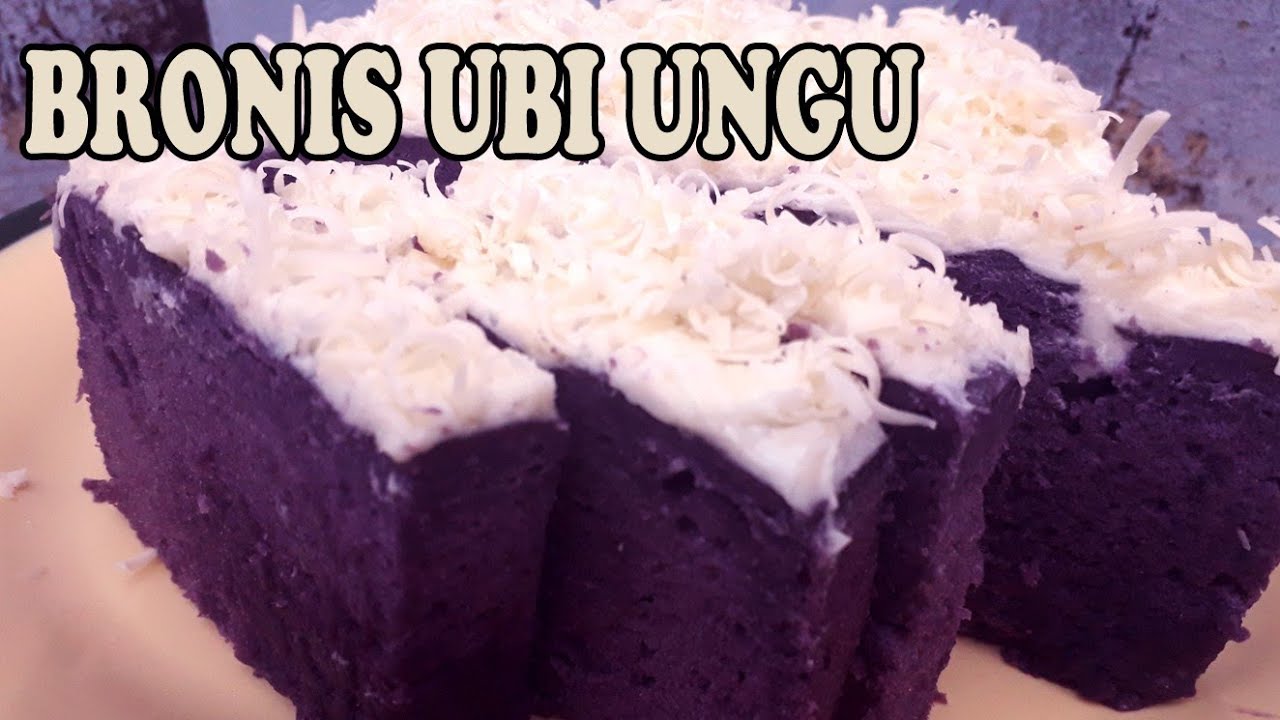 Ternyata cuma begini...!!! Siapa saja bisa. Buat bronis ubi ungu ...