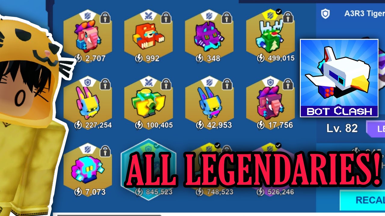 I GOT ALL LEGENDARY BOTS!! 🤖 BOT CLASH! - YouTube