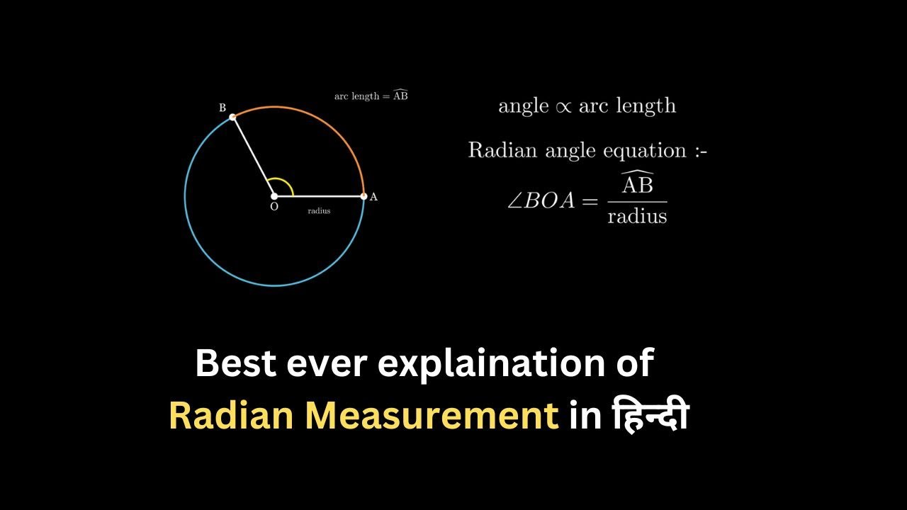 Radian angle measure: Trigonometry Part 2 - YouTube