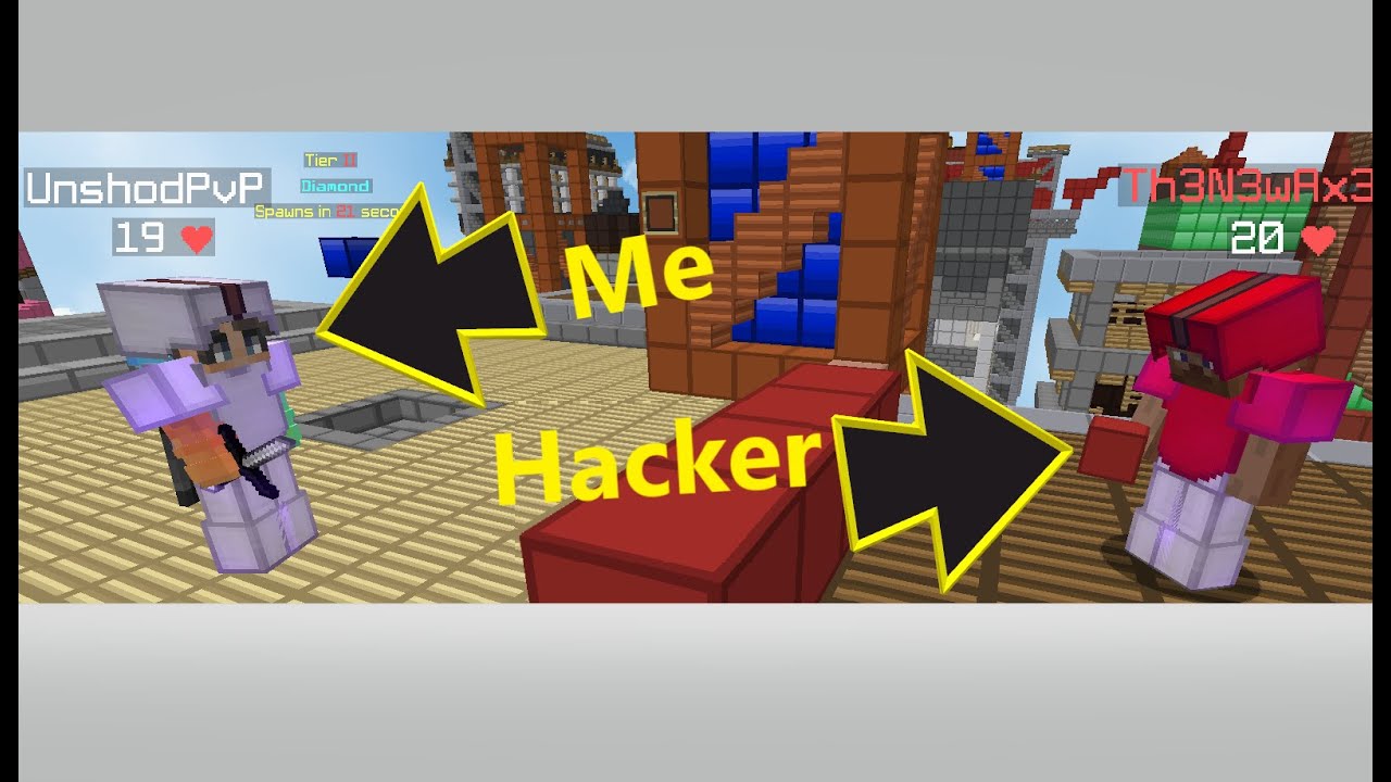 Fighting a Hacker In Hypixel Bedwars - YouTube