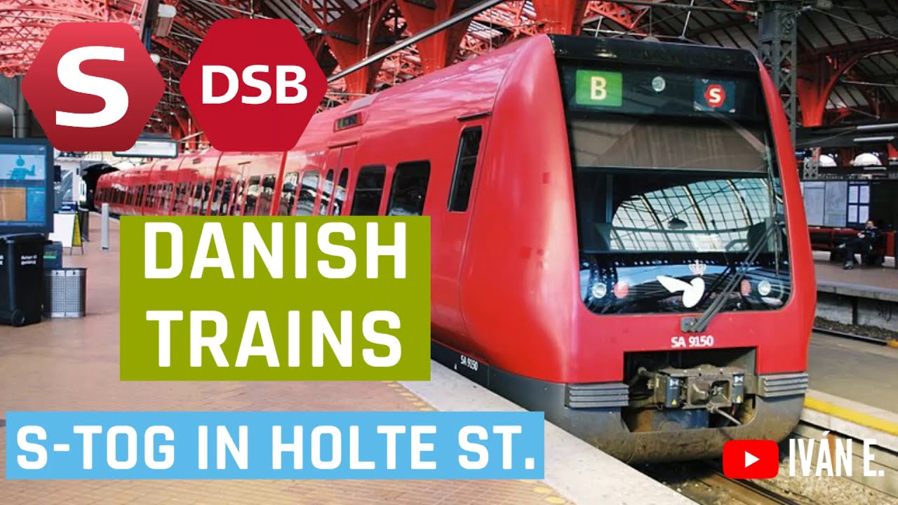 Danish Trains: S-Tog in Holte St. - YouTube