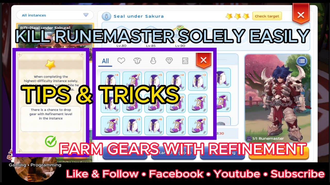 Ragnarok M Classic Kill Runemaster Solely Guide & Farm Gears with ...
