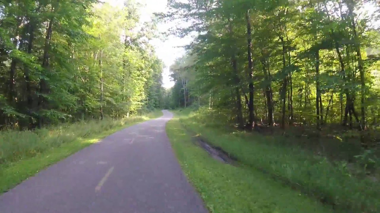 Biking The Maple Highlands Trail - YouTube