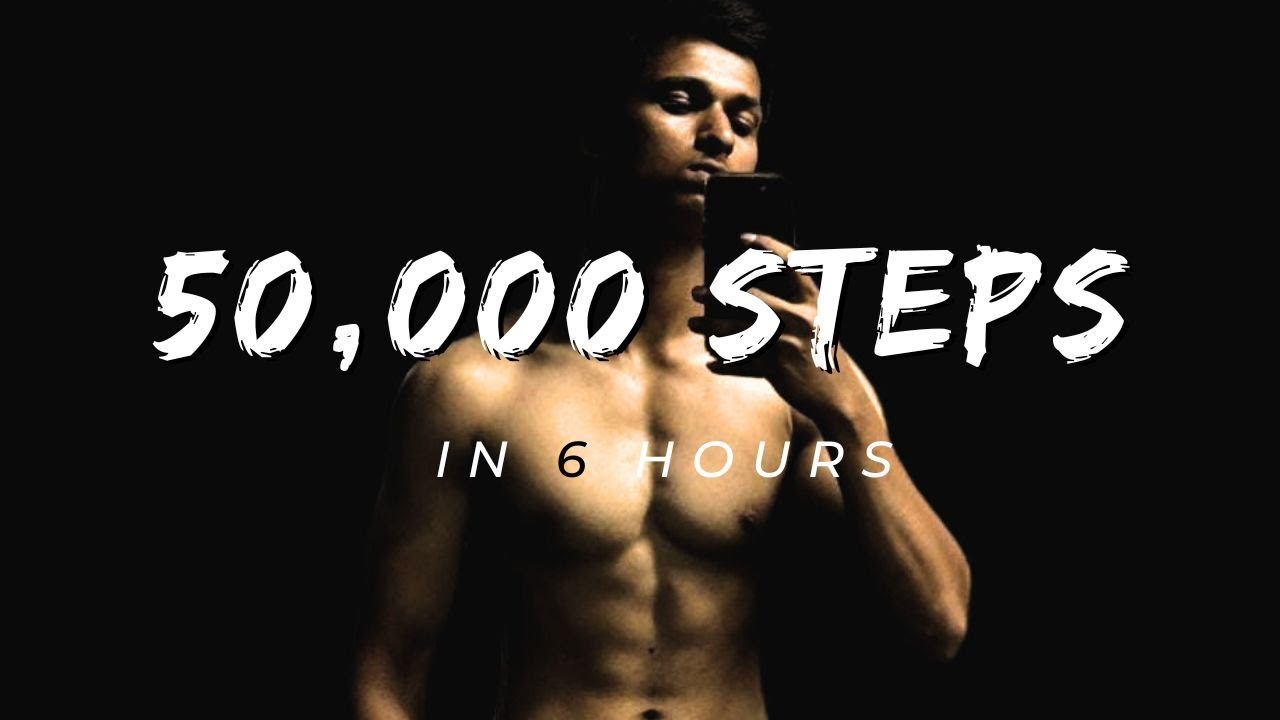 50k Steps 👣👣 in Just 6 hours. Challenge Completed 💪. #challenge # ...
