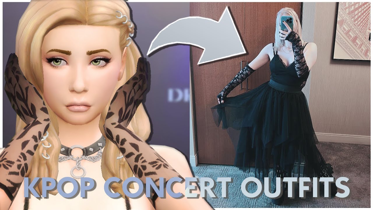 Recreating My Kpop Concert Outfits in The Sims 4! 🍭💙 - YouTube