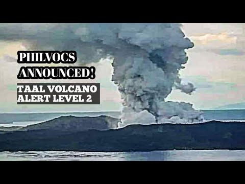 TAAL VOLCANO ALERT LEVEL 2 - YouTube
