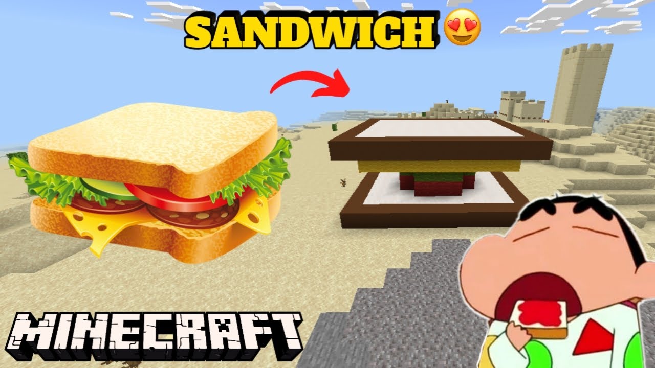 Sandwich in Minecraft | Food in Minecraft - YouTube